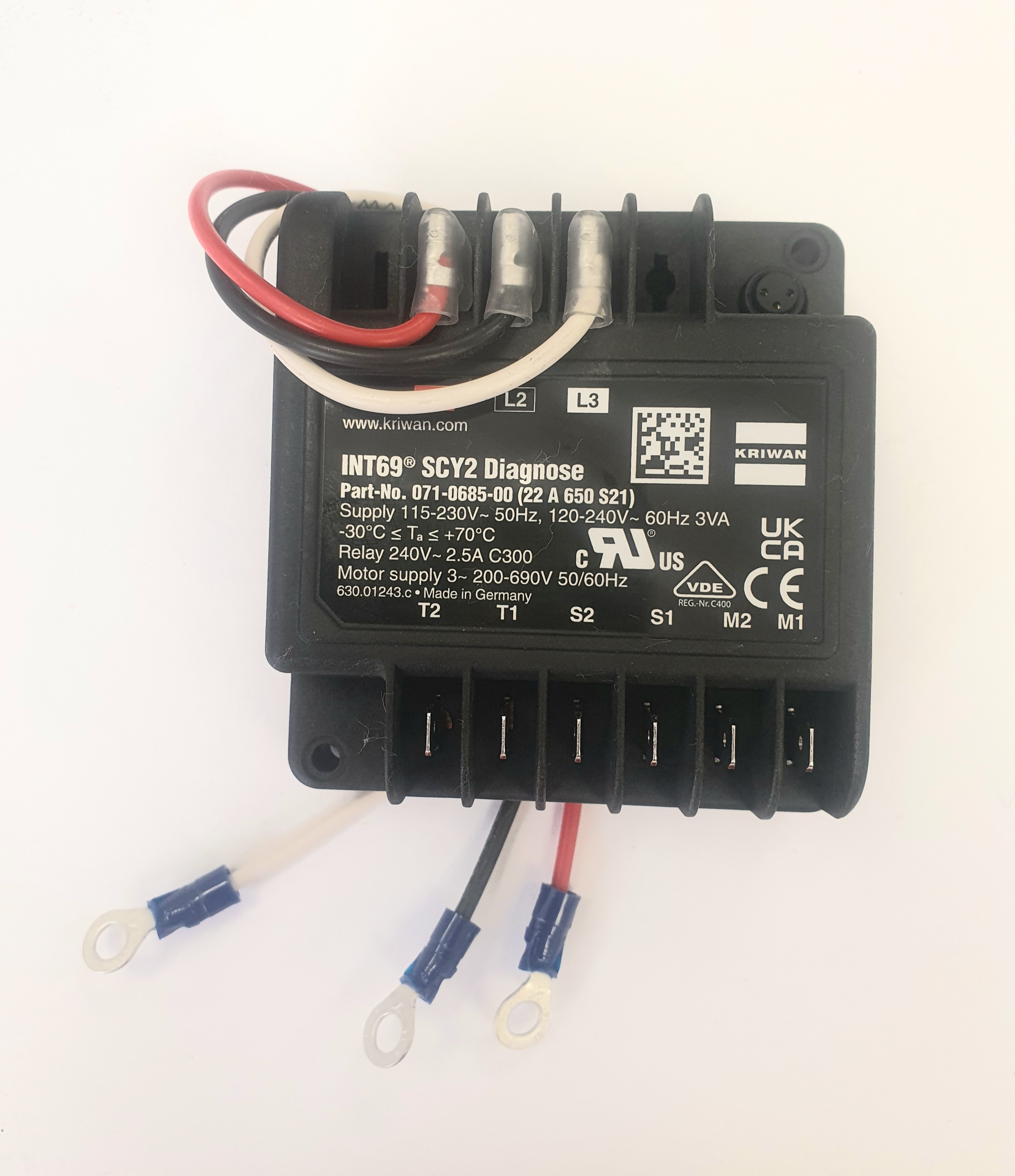 Aces - Kriwan INT 69SCY2 Diagnose 115V/240V (Supersedes 22A197S21 ...