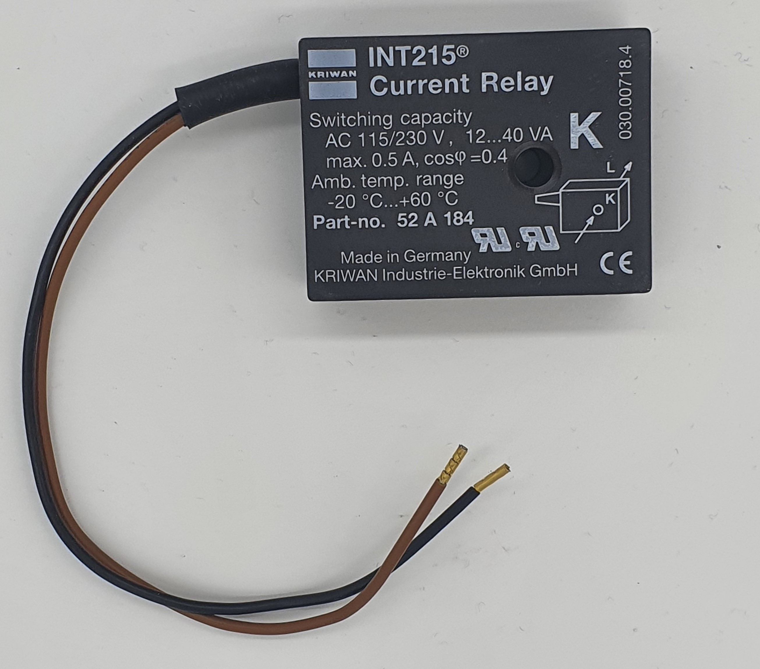 Aces - Kriwan INT 215 Current Relay (52A184)